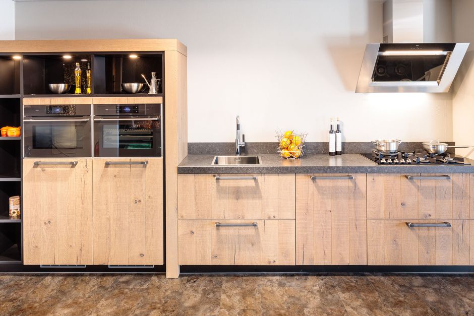 Industriële keuken met inbouwapparatuur | Budgetplan