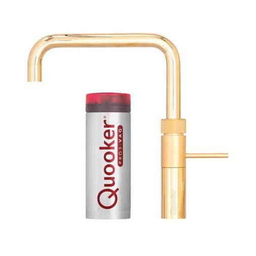 Quooker PRO3 Fusion Square 24K goud NU €1599, | Budgetplan